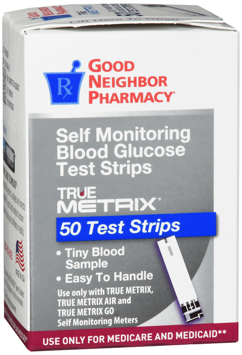 Pack of 12-GNP Truemetrix Test Strip Medi Med Strip 50 By Trividia ...