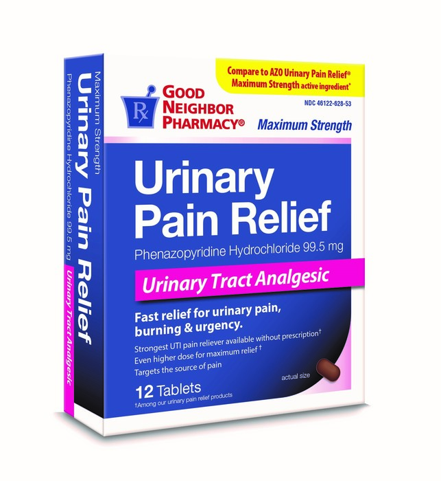 Maximum Strength Urinary Pain Relief 99.5 mg Tab 12 By Preffered Pharma