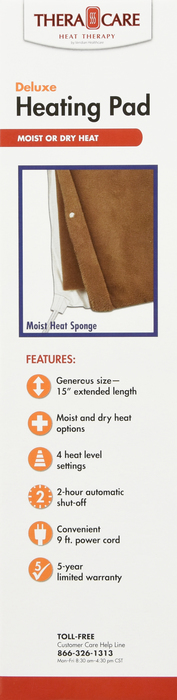 Pack of 12-Heating Pad Theracare Dlx Mst/Dry Ht Pad By Veridian ...