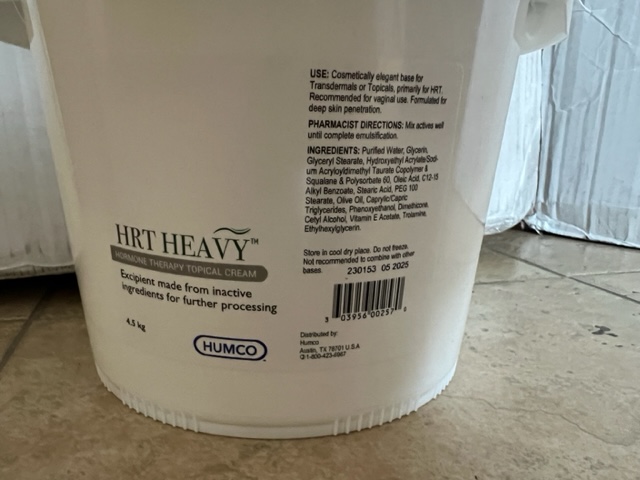 HRT Heavy Base 4.5kg Humco Powder 10Lb By Humco Holding USA