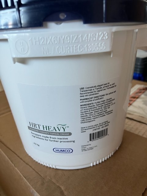 HRT Heavy Base 4.5kg Humco Powder 10Lb By Humco Holding USA