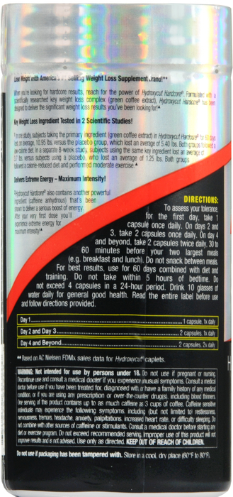 Hydroxycut Hardcore Capsules 60 By Iovate Health Sciences USA