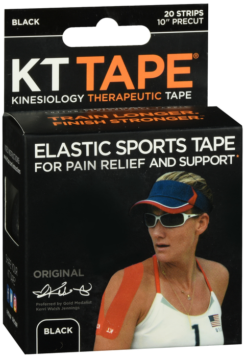 Kt Tape Cotton Black Tape 20 By Kt Health USA