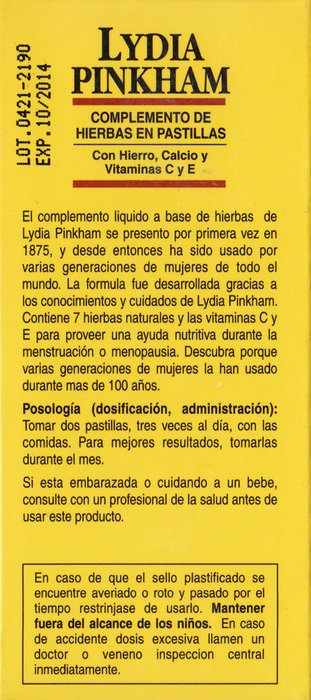 Lydia Pinkhams Herbal Tablet 150 By Emerson Healthcare USA