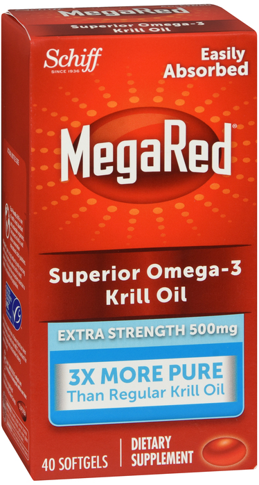Megared Omega-3 Krill Oil 500 mg Sgc Soft Gel 500 mg 40 By RB Health USA