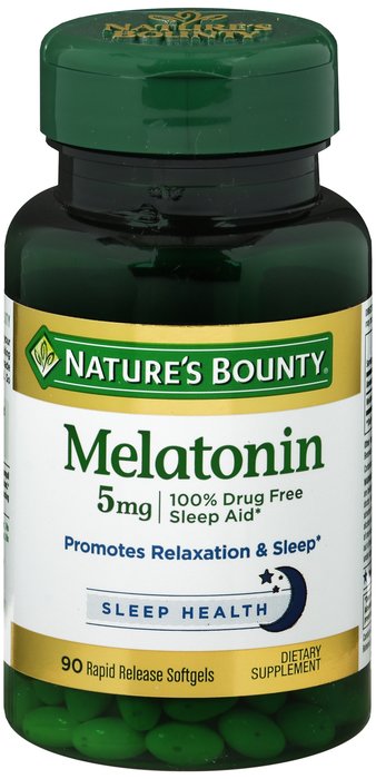 Melatonin 5 mg Liquigel 5 mg 90 By Nature's Bounty USA