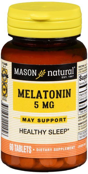 Melatonin 5 mg Tablets 5 mg 60 By Mason Distributors USA