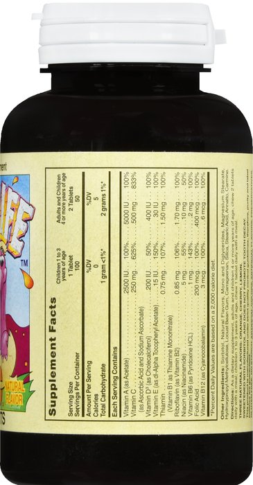 Multivitamins Child Chewable + C Dino Tab 100 By National Vitamin Co USA
