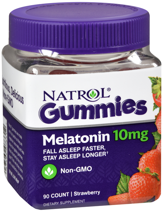 Pack of 12-Natrol Melatonin 10 mg Gummy 10 mg 90 By Natrol USA