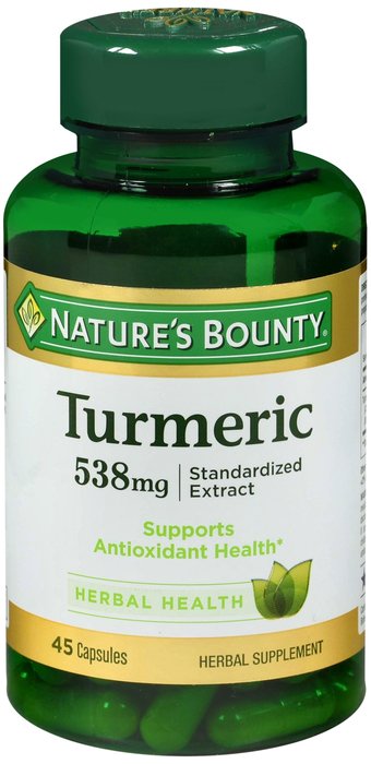 Natures Bounty Turmeric Ext 500 mg Capsules 538 mg 45 By Nature's ...