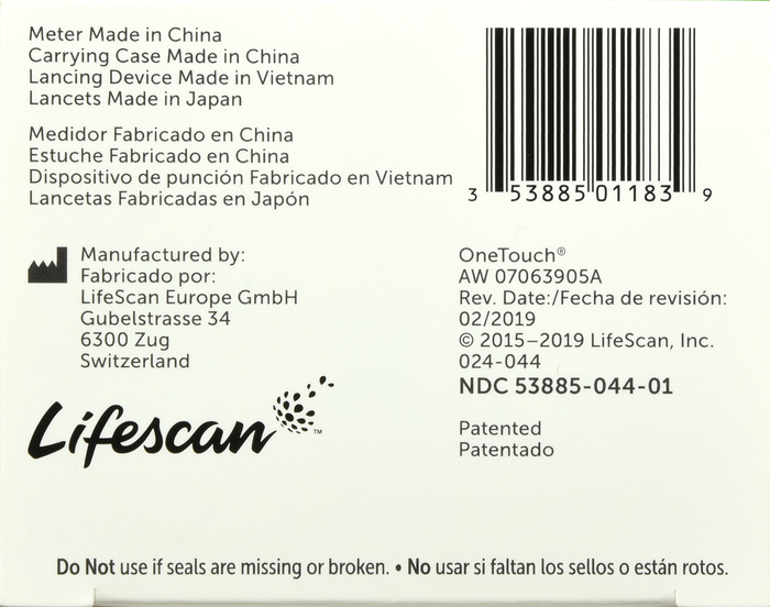 OneTouch Verio Reflect Blood Glucose Meter 1ctBy Lifescan USA