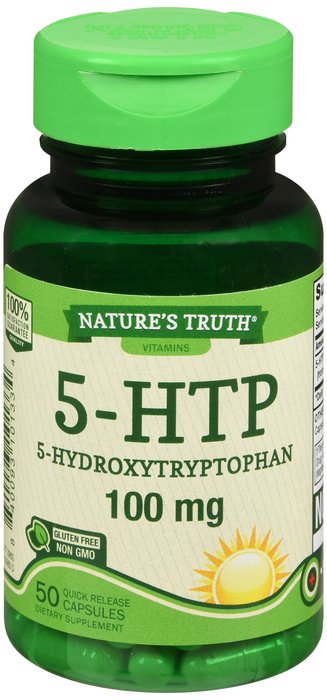 Pack of 12-5 HTP 100 mg Cap 50Ct Natures Truth Capsule 100 mg 50 By