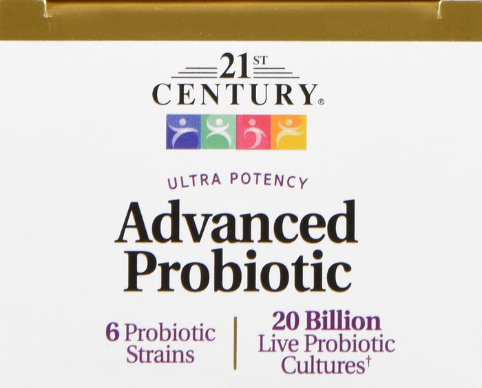 Pack of 12-Advanced Probiotic Caplet 60 By 21st Century USA