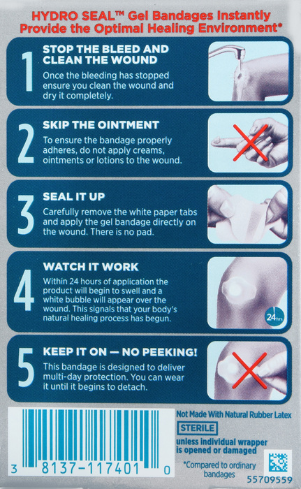 Pack of 12-Band Aid Hydro Seal Bdg Large 6Ct Bandage 6 By J&J Consumer USA