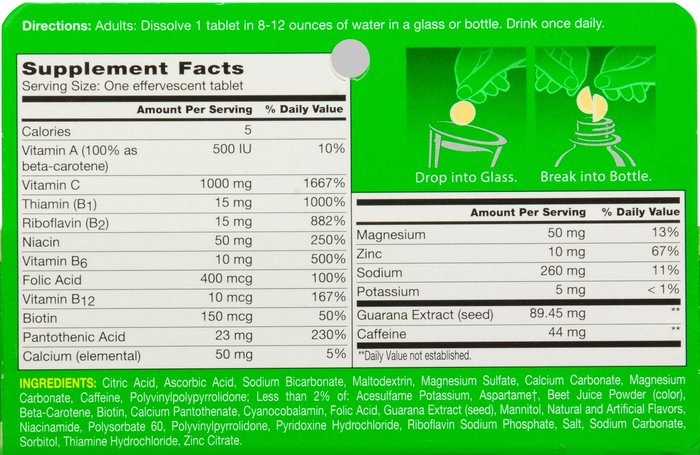 Pack of 12-Berocca Tab 10 By Bayer Corp/Consumer Health USA