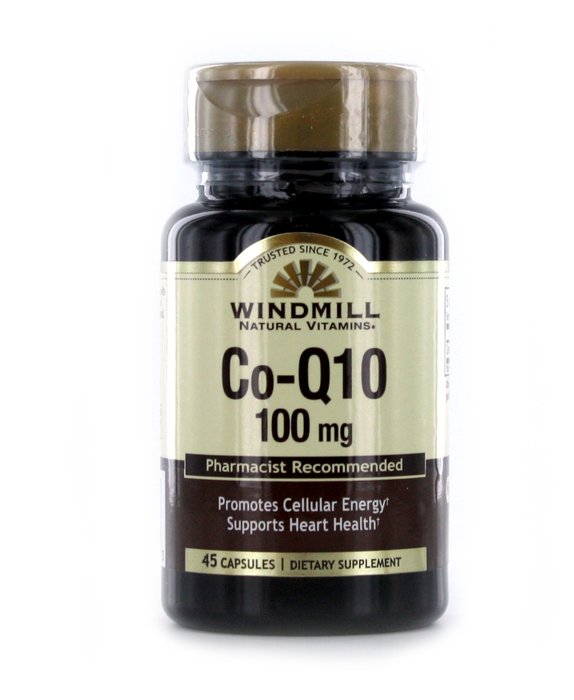 Pack of 12-Coq10 100 mg Capsule 100 mg 45 By Windmill Health Products USA