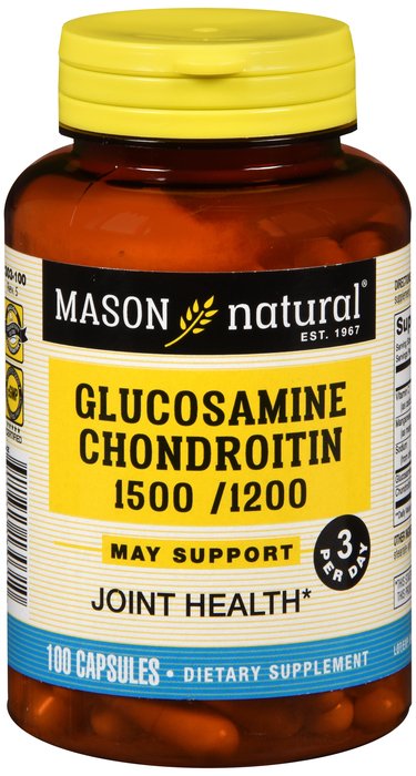 Pack of 12-Glucosamine Chondroitin 1500 /1200 Capsule 100 By Mason ...