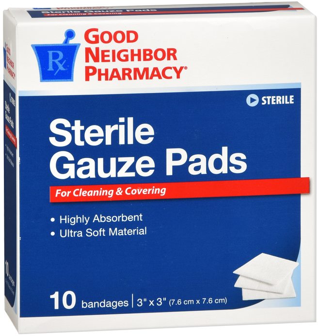 Pack of 12-GNP Sterile 3X3In Pad 10Ct Pad 10 By Medline/GNP USA