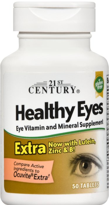 Pack of 12-Healthy Eyes Extra Tab 50 By 21st Century USA