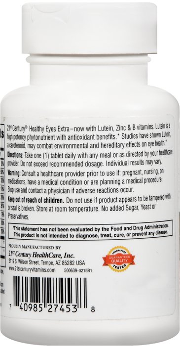 Pack of 12-Healthy Eyes Extra Tab 50 By 21st Century USA