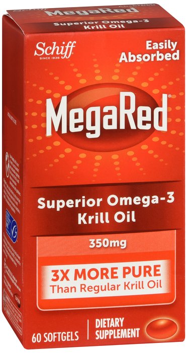 Pack of 12-Megared Omega-3 Krill Oil 350 mg Sgc Soft Gel 350 mg 60 By ...