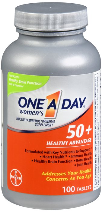 Pack of 12-One A Day Women 50+ Advanced Tab 100 By Bayer Corp/Consumer ...