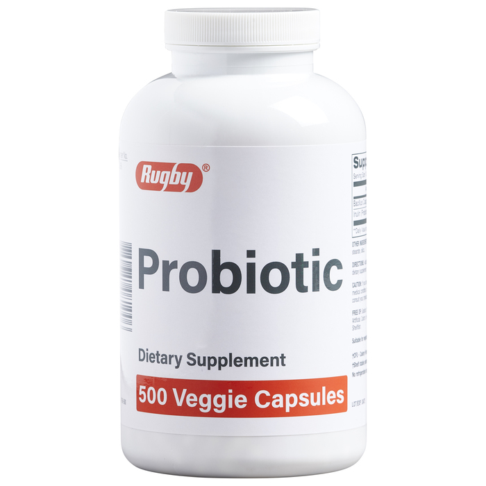 Pack of 12-Probiotic Veggie Capsule 500 By Major Pharma/Rugby USA
