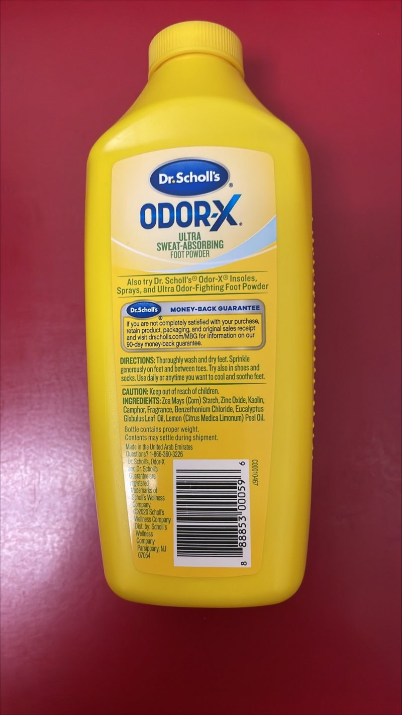 Pack of 12-Scholls Odor-X Ultra Foot Powder 7 oz Powder 7 oz By Emerson ...