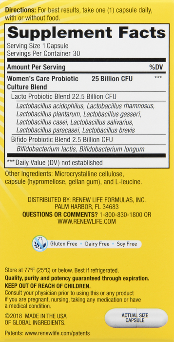 Pack of 12-Renew Life Ult Flora Prob Women Capsule 30 By Renew Life ...