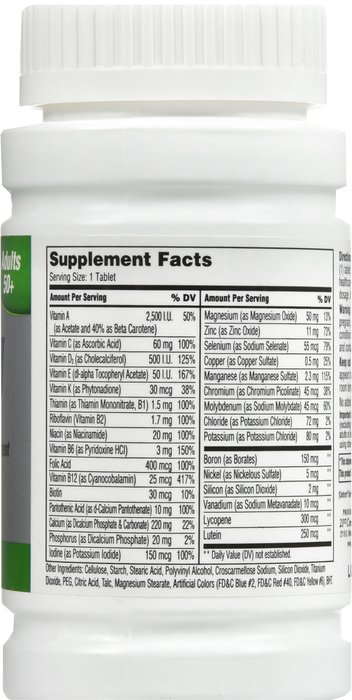 21st Century Sentry Senior Adults 50+ Multivitamin & Multimineral ...