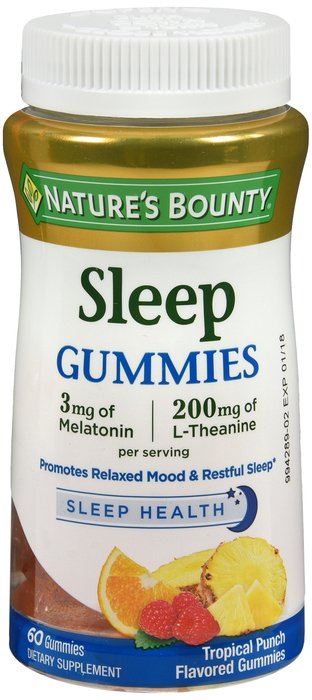 Sleep Complex Mel3 mg Gum Gummy 3 mg 60 By Nature's Bounty USA