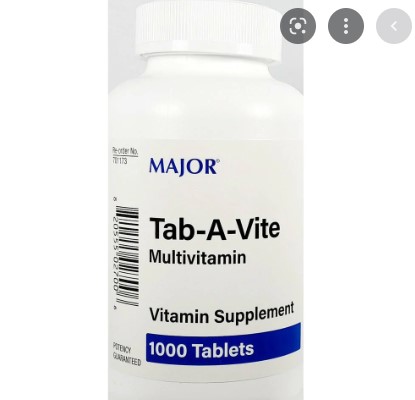 Tab-A-Vite Multivitamin Tab 1000 Tab 1000 By Major Pharma USA