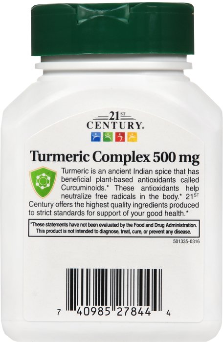 21st Century Turmeric Complex 500 mg Vegetarian Capsules 60 EA