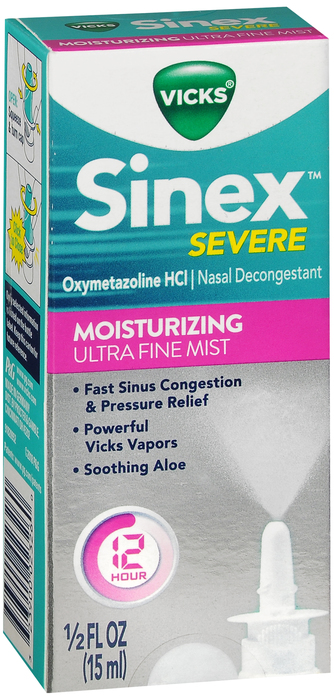 Pack Of 12-Vicks Sinex Moist 12Hr Ult/Fine Spray 0 5 Oz By Procter ...