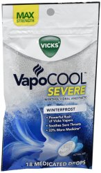 Vicks Vapocool Svr Drp Menthol Bag 18Ct By PROCTER & GAMBLE