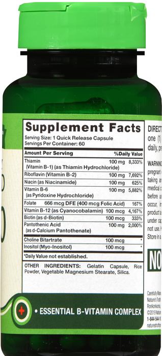 Vit B-100 Complex Capsule 60 By Rudolph Investment Group Trust USA