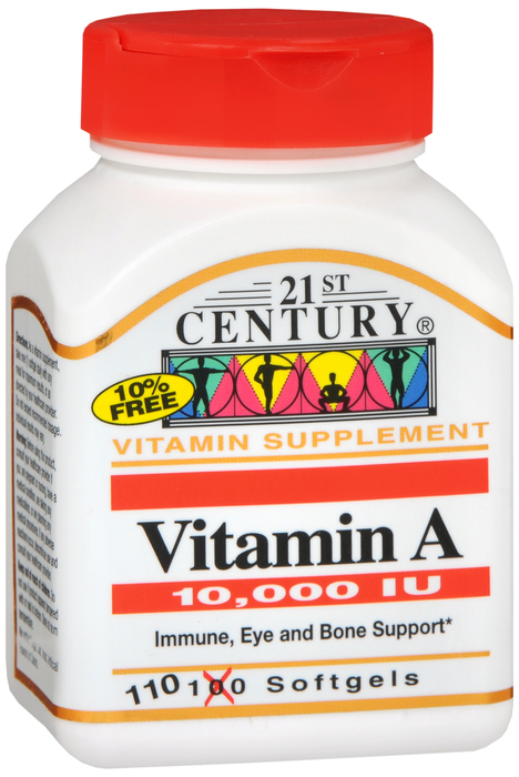 Case of 24-Vitamin A 3000Mcg 10000IU Sgc Soft Gel 3000Mcg 110 By 21st ...