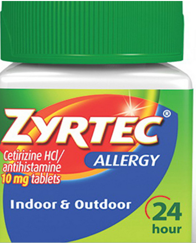 Pack Of 12-Zyrtec 24 Hour Allergy Relief 10 Mg Tablets For By J&J ...