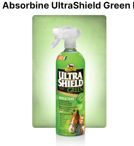 Absorbine UltraShield Green Repellent Spray, Eco-Safe Formula, 32 oz W ...