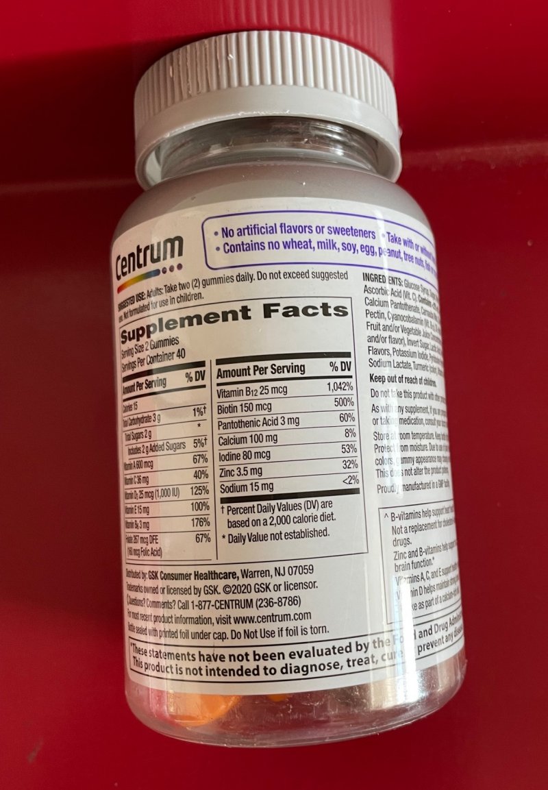 Centrum Multi 50+ Women Multi Gummy 80 By Glaxo Smith Kline Consumer Hc USA