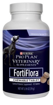 Pro Plan Veterinary Supplements FortiFlora Chewable Tablets, 90 Count