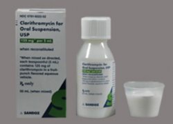 Clarithromycin for Oral Suspension 25mg/mL, 50mL By Sand oz