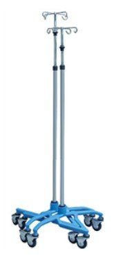 Smart Stack IV Pole, Blue Base, 61" - 93" By Triumph Medical Services