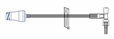 IV Ext Set w/MicroClave, T-Connector Inj Site, Clamp, Rotating LuerBy ...