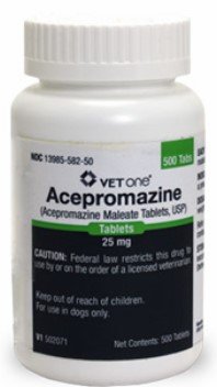 Acepromazine (Acepromazine Maleate) Tablets 25mg, 500 Count By Vet One