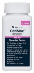 OstiMax (Deracoxib) Chewable Tablets for Dogs 25mg, 30 Count By Vet One