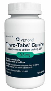 Thyro-Tabs Canine (Levothyroxine Sodium Tablets) 0.3mg, 1000 Count By ...
