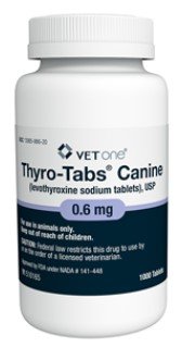 Thyro-Tabs Canine (Levothyroxine Sodium Tablets) 0.6mg, 1000 Count By ...
