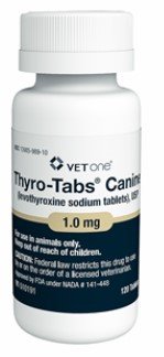 Thyro-Tabs Canine (Levothyroxine Sodium Tablets) 1.0mg, 120 Count