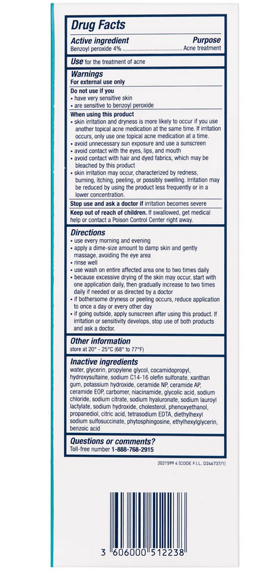 Cerave Acne Foaming Cleanser 5 Oz By Loreal-AM-54